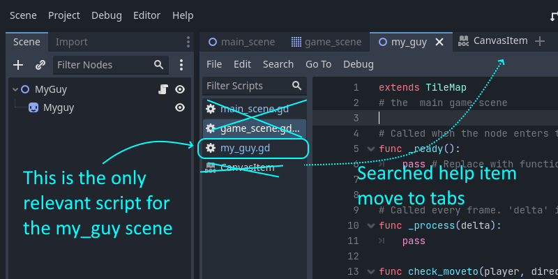Godot 4 Filter Scripts Layout Is Confusing When Switching Between 