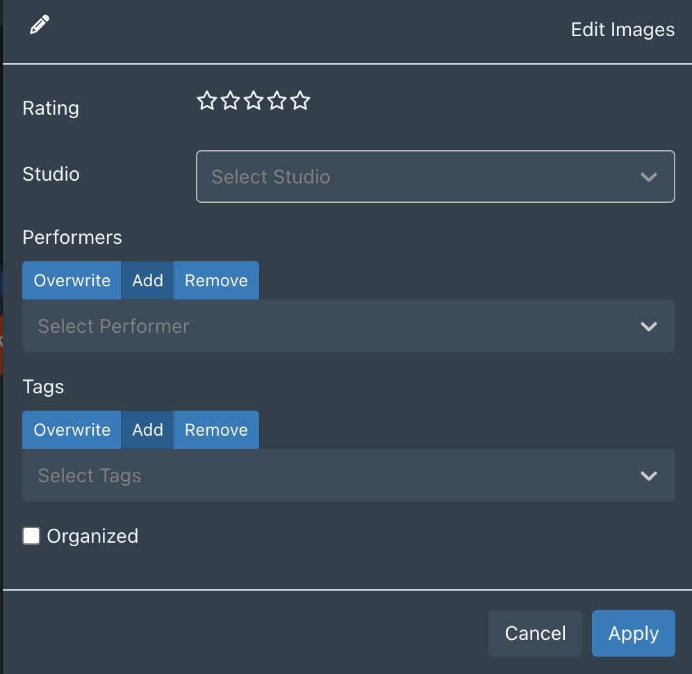 [Feature] 'Add to Gallery' Option for Selected Images · Issue #3700 · stashapp/stash · GitHub