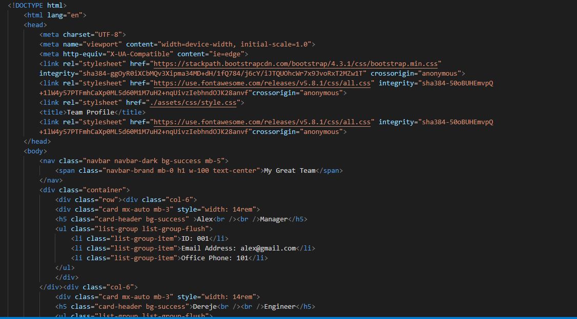 GitHub - dereatom/TeamProfileGenerator: This app was built a Node.js ...