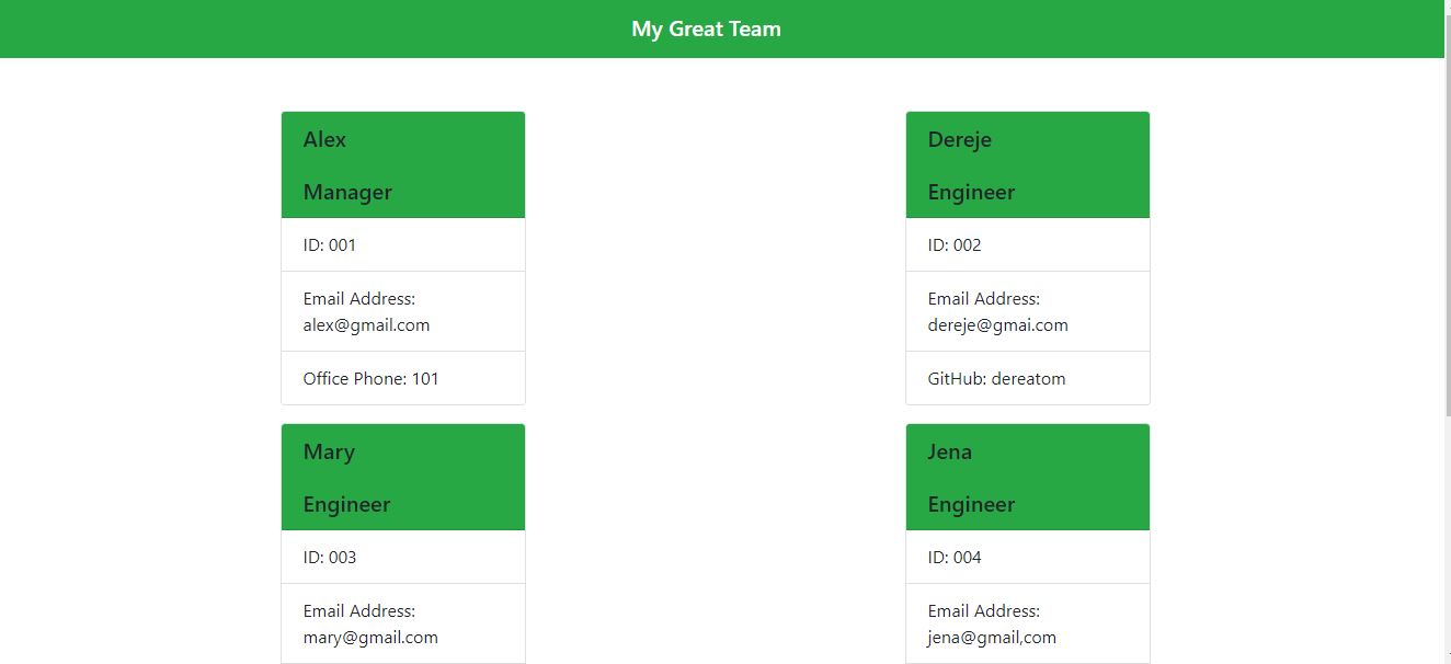 Github Dereatomteamprofilegenerator This App Was Built A Nodejs Command Line Application 6254