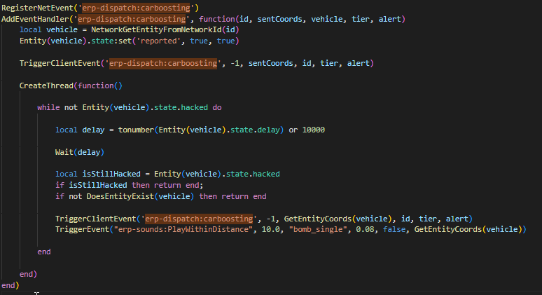 Entity state bags don't exist out of render distance OR if player is not using/in vehicle/entity ...