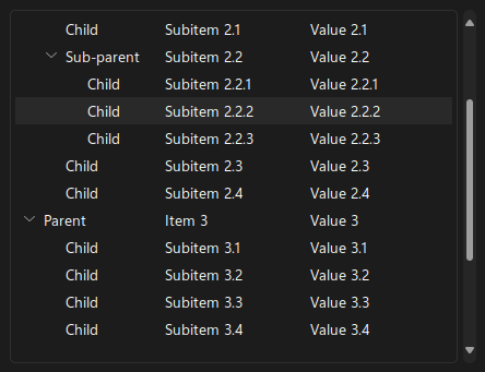 Tree view indentation · Issue #13 · rdbende/Sun-Valley-ttk-theme · GitHub