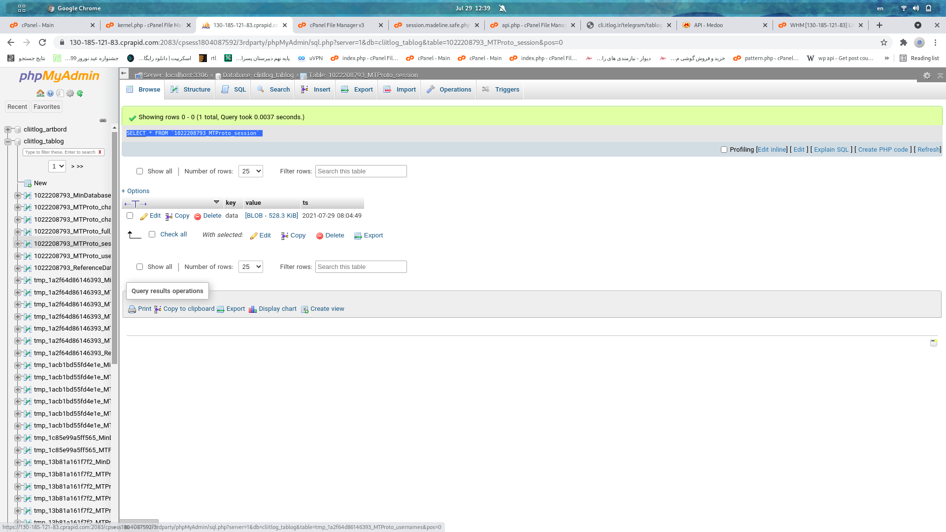 get backup from mysql session · Issue #1006 · danog/MadelineProto · GitHub