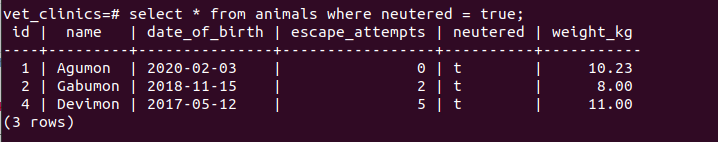 GitHub - karam084/vet_clinic_create_tables-animals: In this project ...