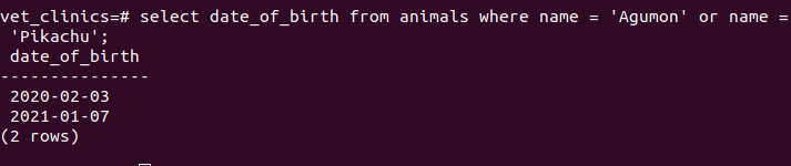 GitHub - karam084/vet_clinic_create_tables-animals: In this project ...