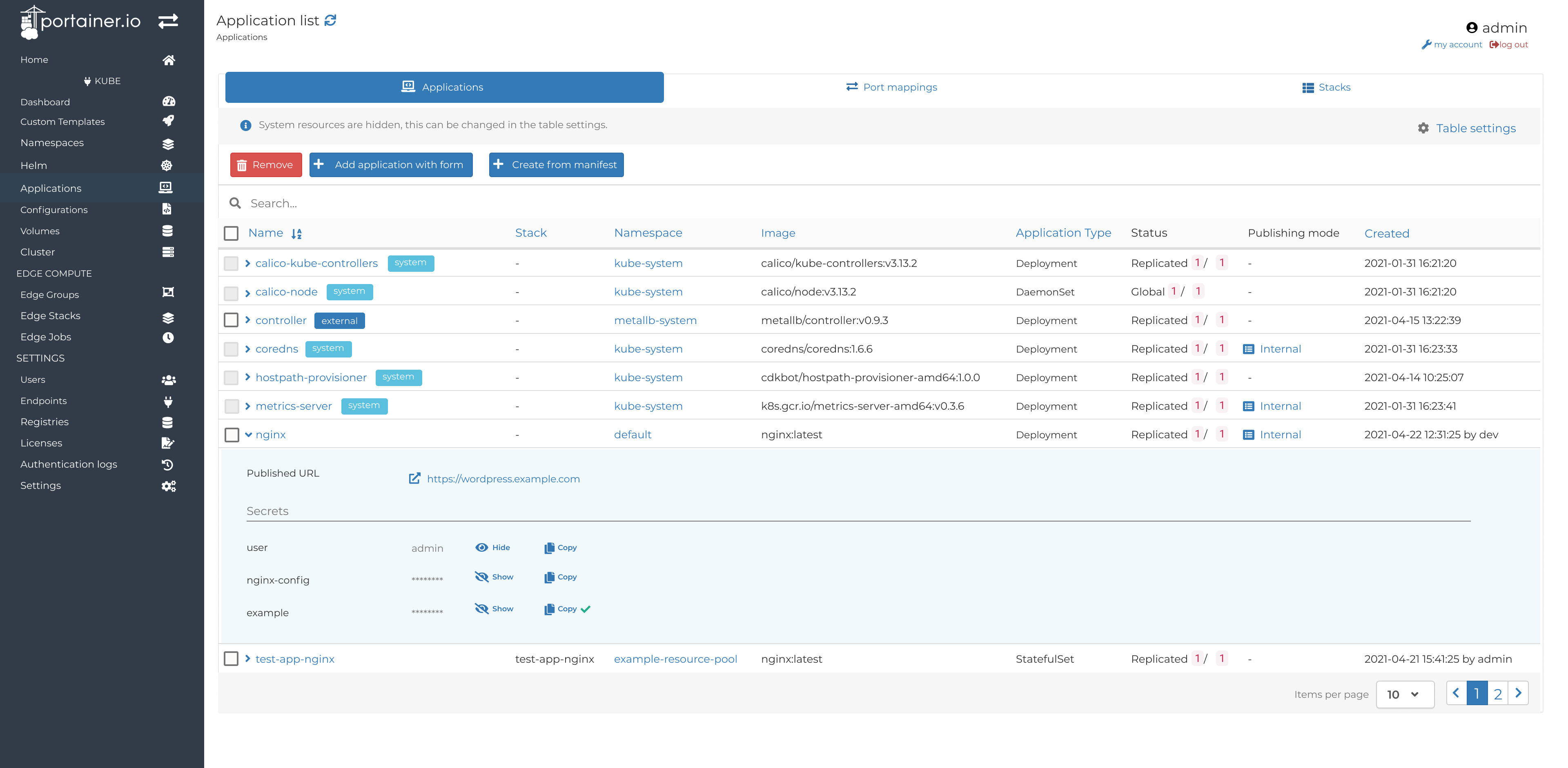 Replace advanced deployment panel with a Create from manifest action · Issue #5558 · portainer ...