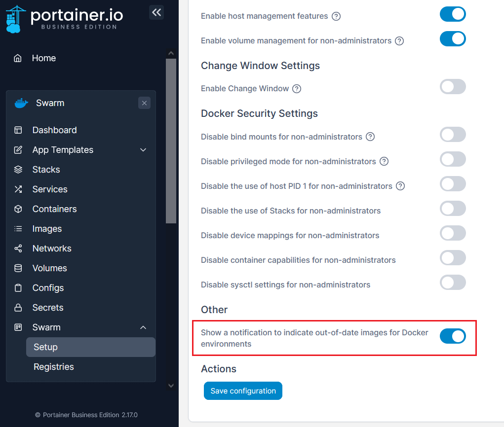 New image exists notification · Issue #1304 · portainer/portainer · GitHub