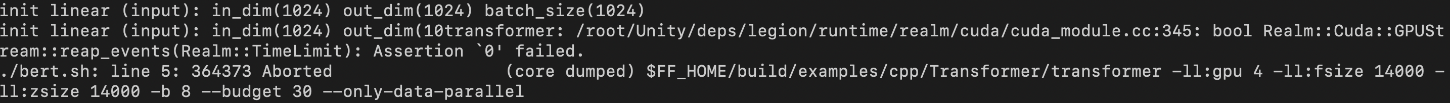 Multihead attention illegal memory access · Issue #334 · flexflow/flexflow-train · GitHub
