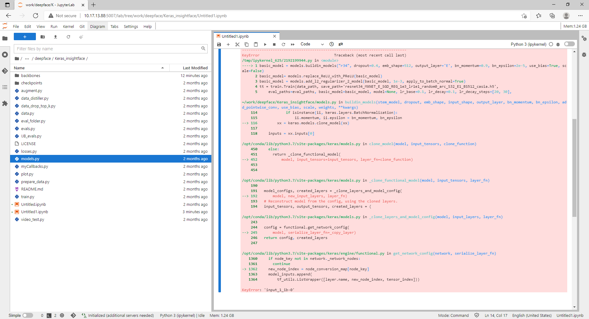 KeyError: 'input_1_ib-0' , memory allocation error · Issue #48 · leondgarse/Keras_insightface ...