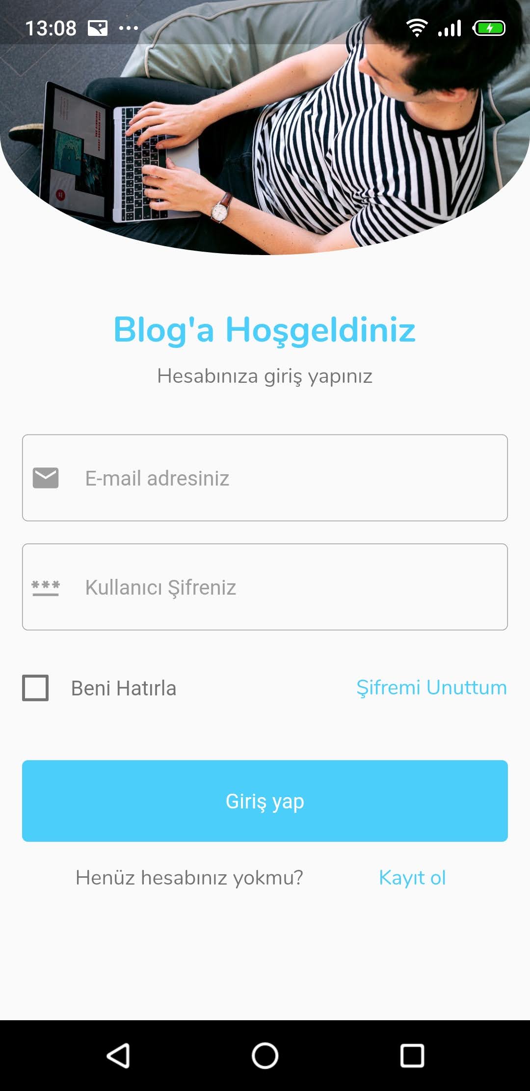 GitHub - NuhcanATAR/blogapp: Fluttter ile Basit Dinamik Bir Blog Uygulaması