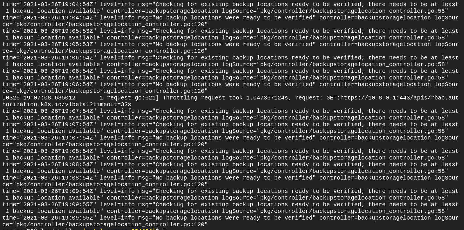 Velero Backup gets stuck in "InProgress" status while trying to take backup of stateful app from ...