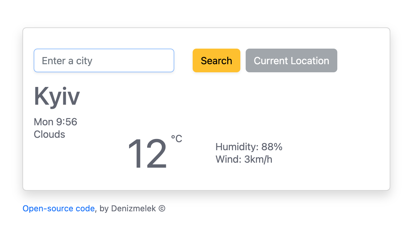 GitHub - Denizmelek/My_Weather_App: A real-time weather application. It accesses current weather ...