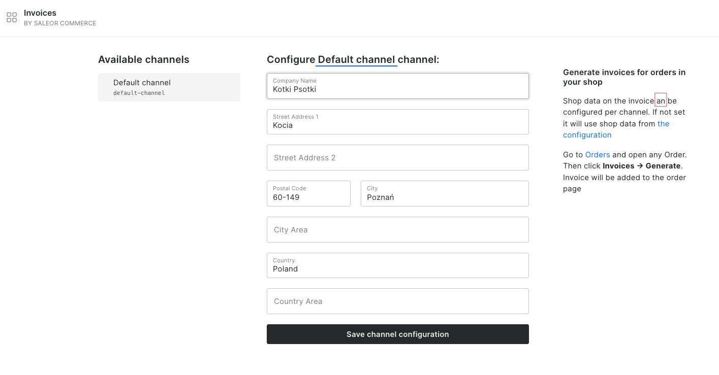 Typo in the Invoices App · Issue #446 · saleor/apps · GitHub