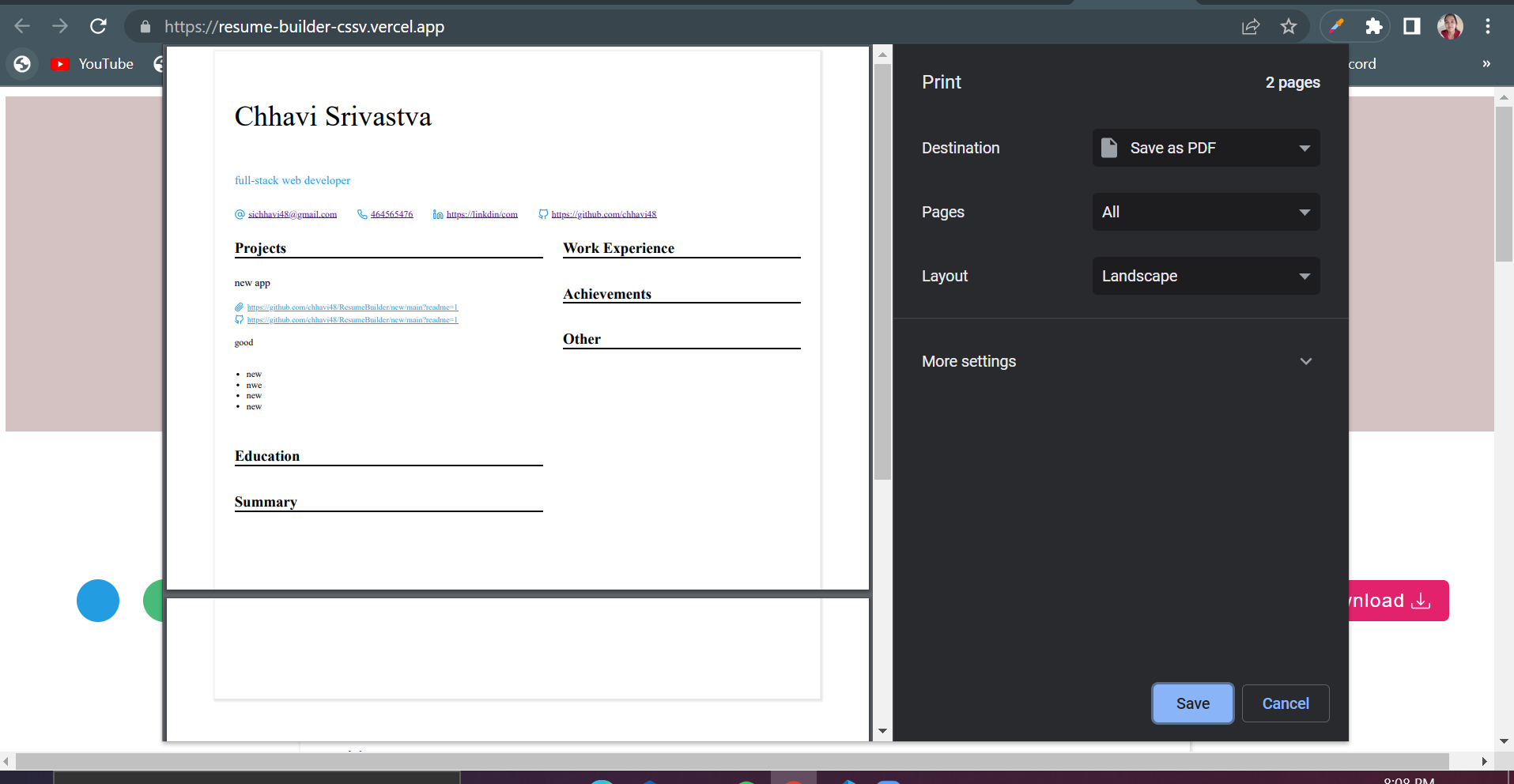 GitHub - sks9113/PdfBuilder: Resume Builder App with React JS and redux