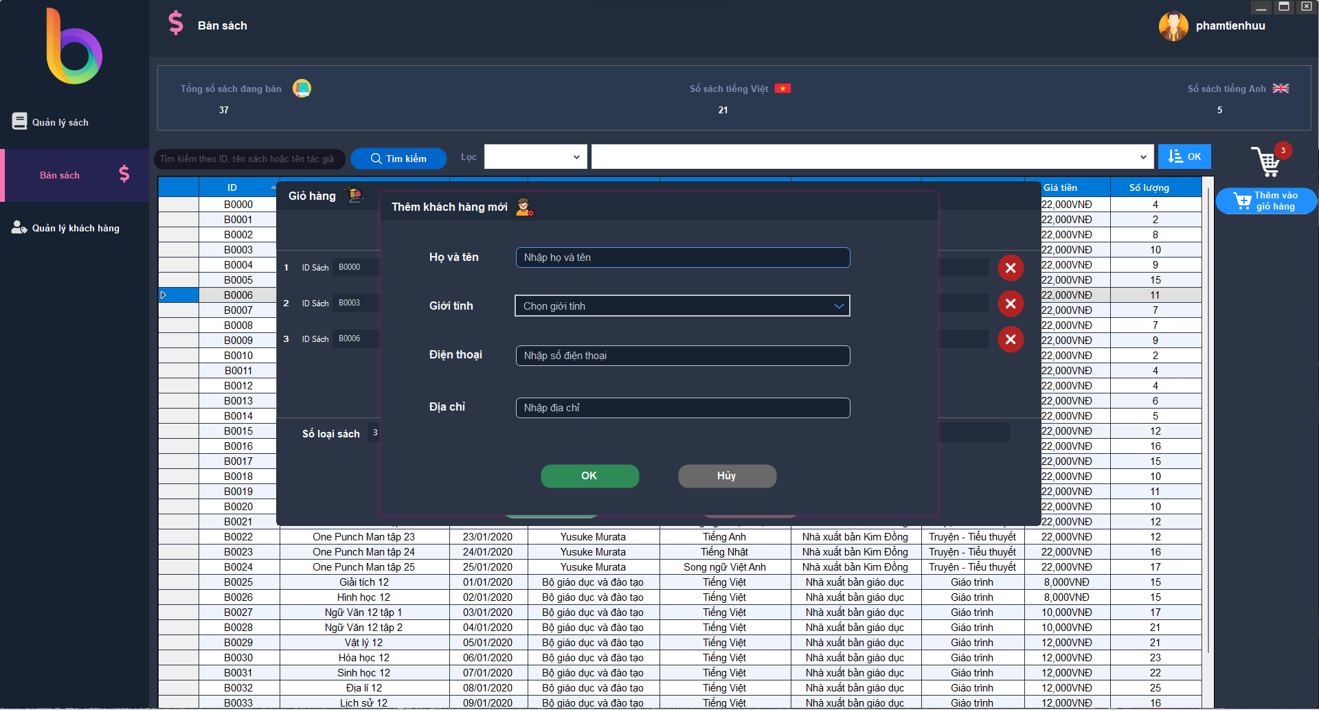 Github Lomahs1401 Doanpbl3 дђб гўn Quбєјn Lгѕ Sгўch Bбє Ng C Winform