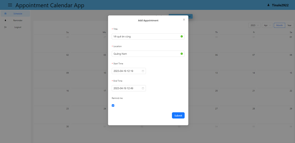 GitHub - Lomahs1401/OOAD_Calendar