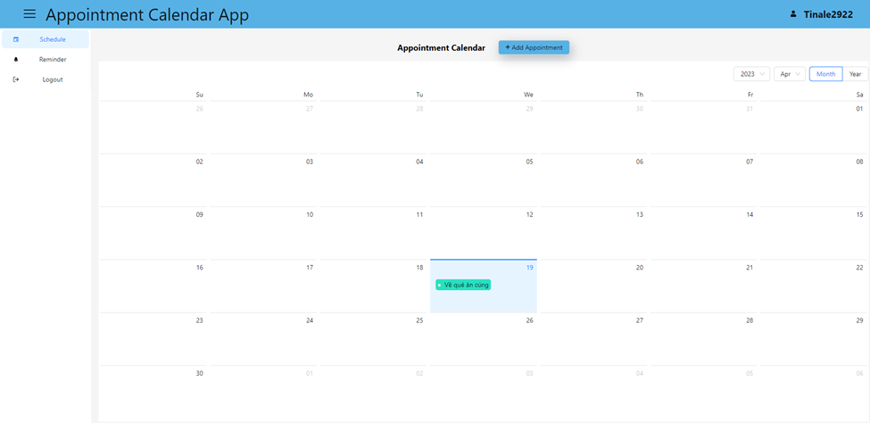 GitHub - Lomahs1401/OOAD_Calendar