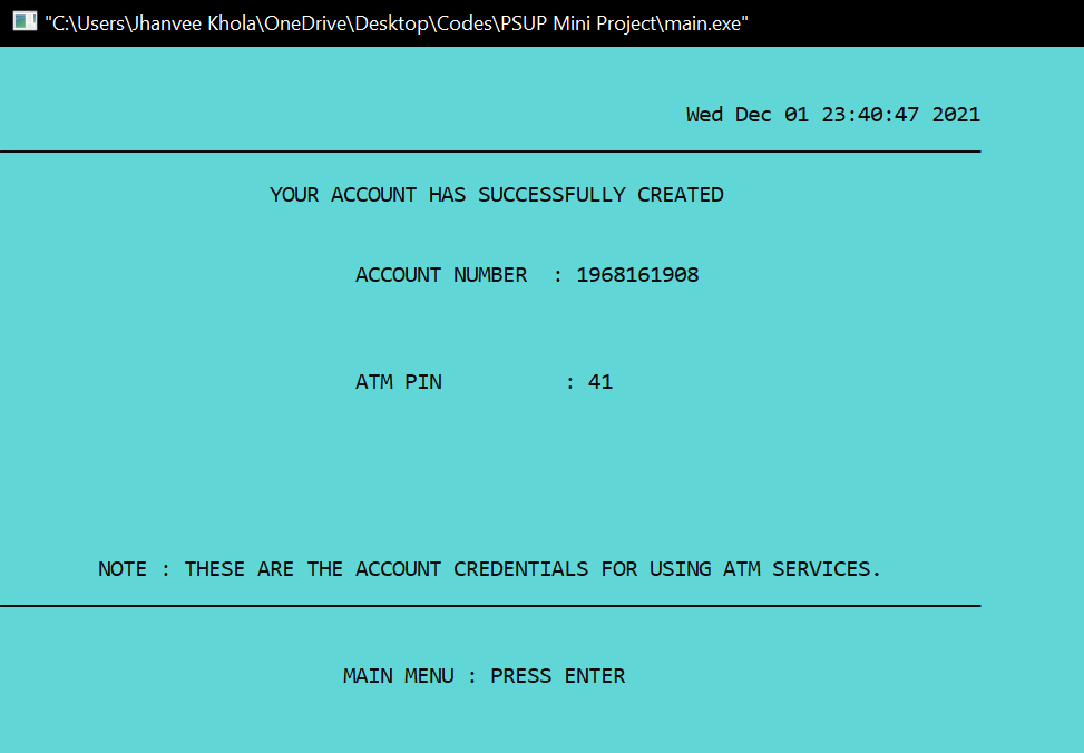 GitHub - jhanvee-khola/BankManagementSystem