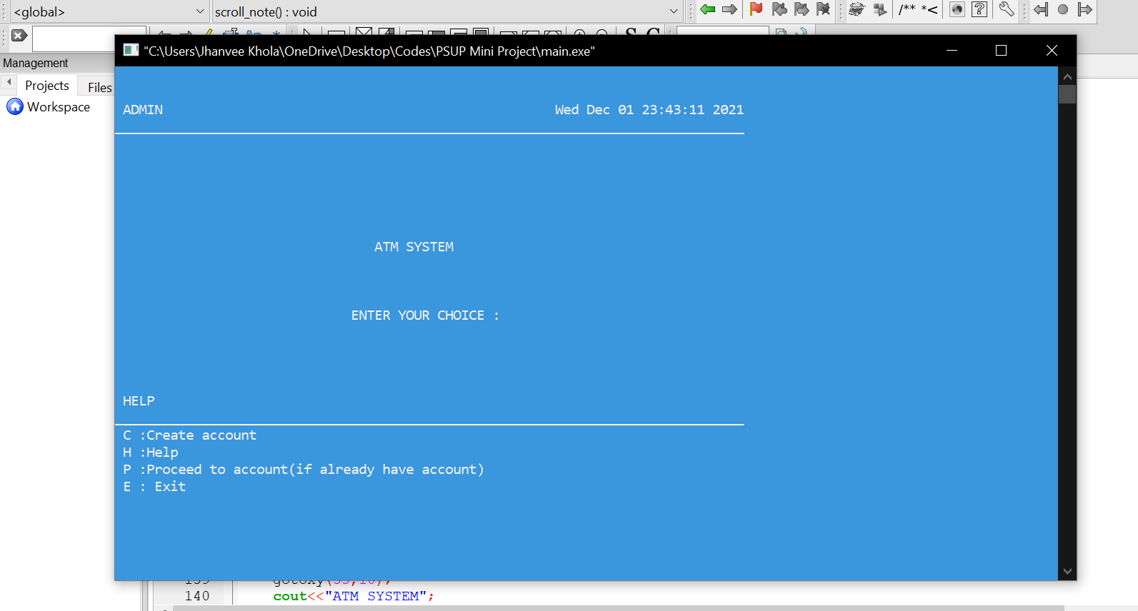 GitHub - jhanvee-khola/BankManagementSystem