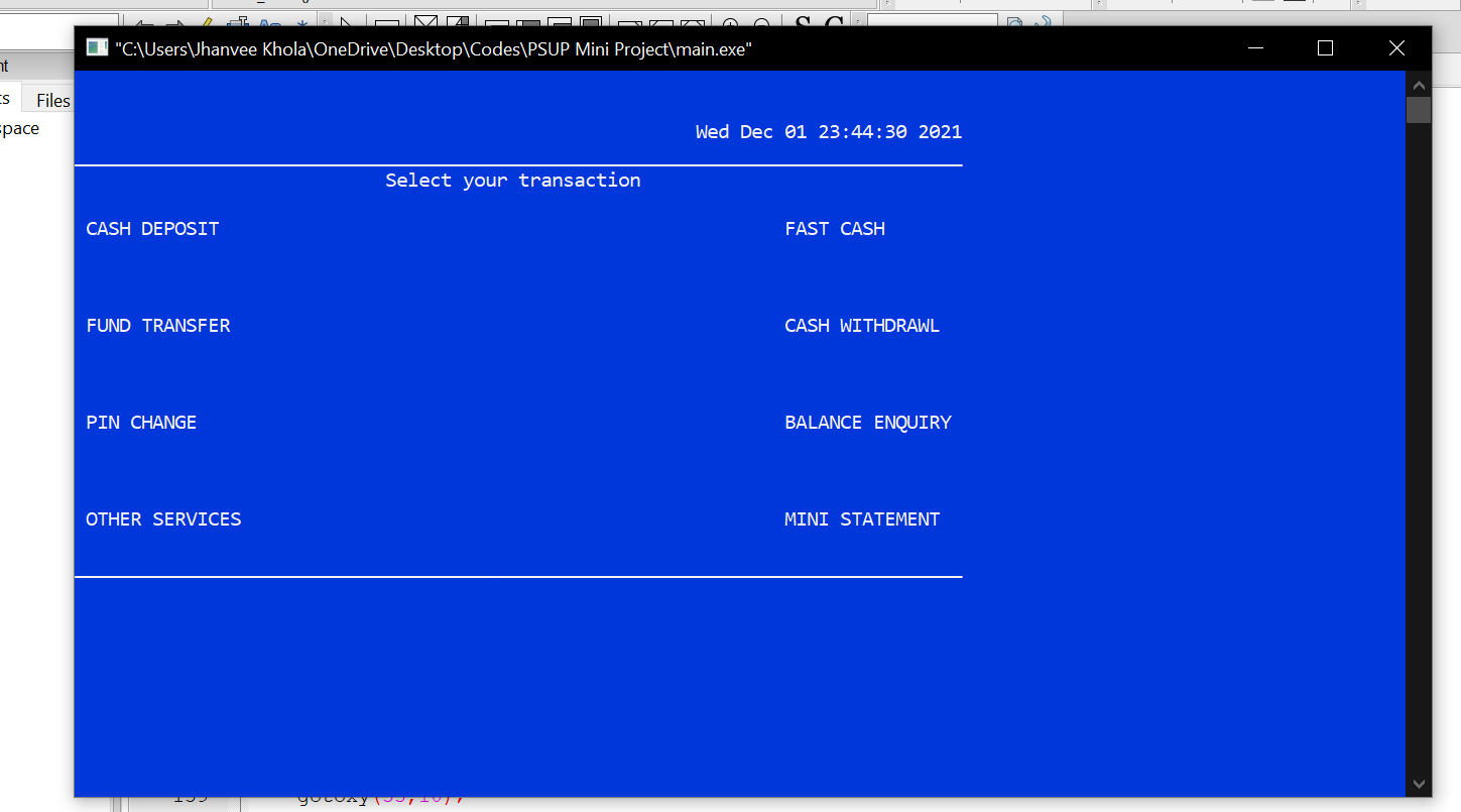 GitHub - jhanvee-khola/BankManagementSystem