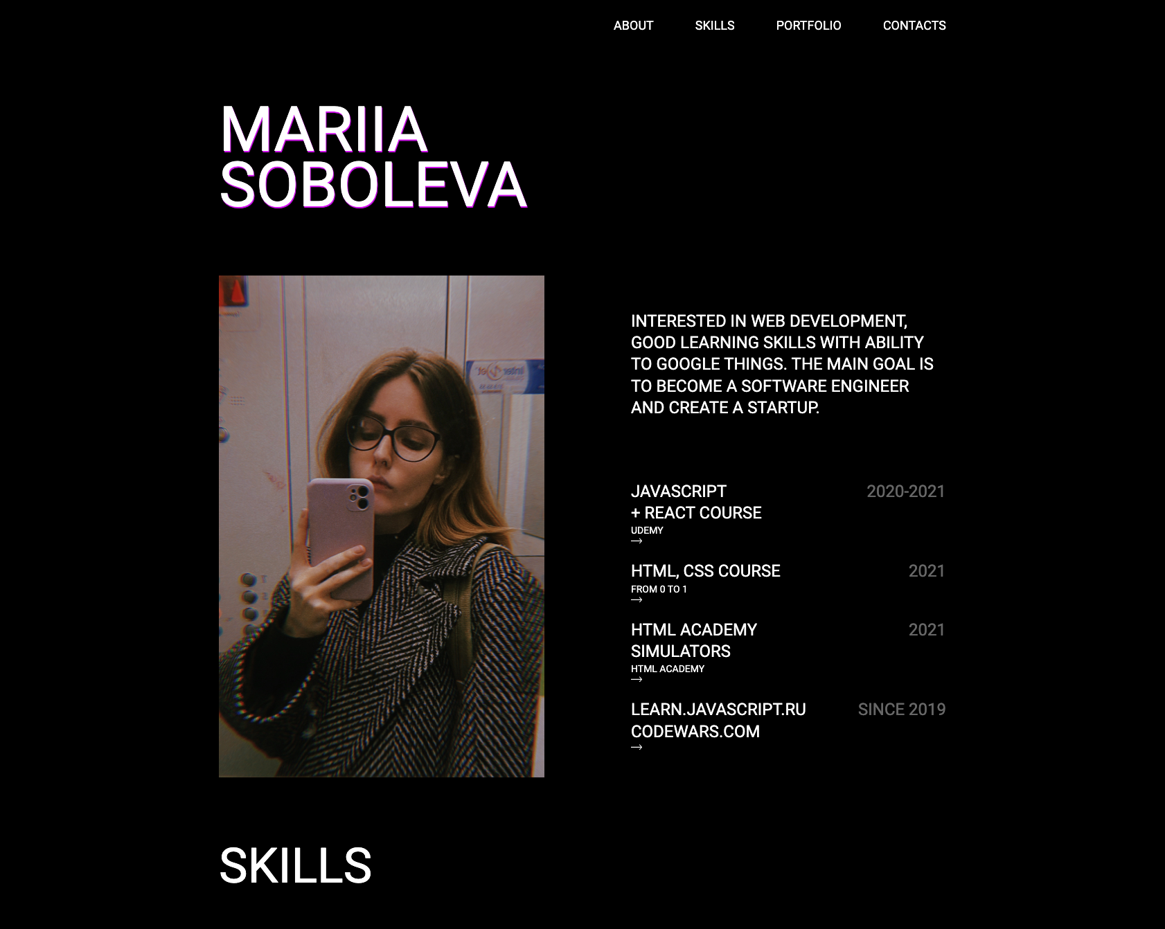 GitHub - sobolevamasha/portfolio