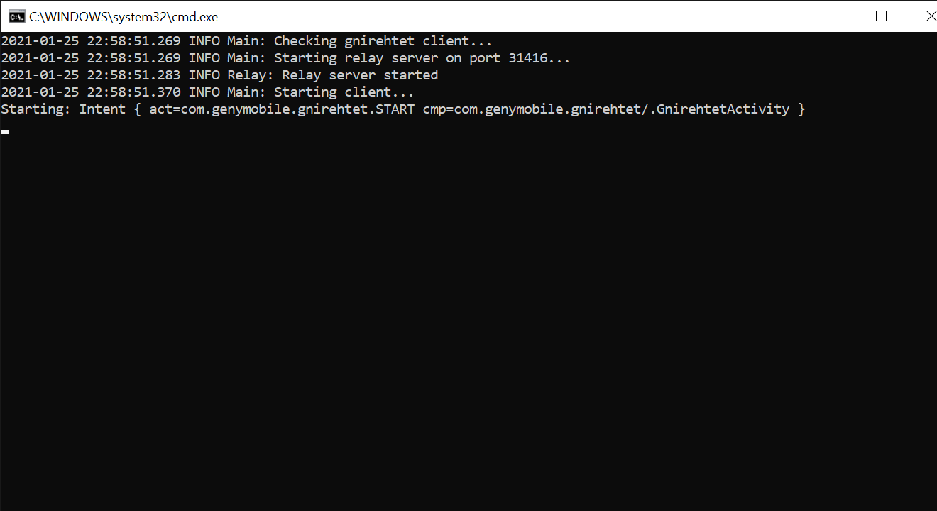 Gnirehtet doesn't work · Issue #355 · Genymobile/gnirehtet · GitHub
