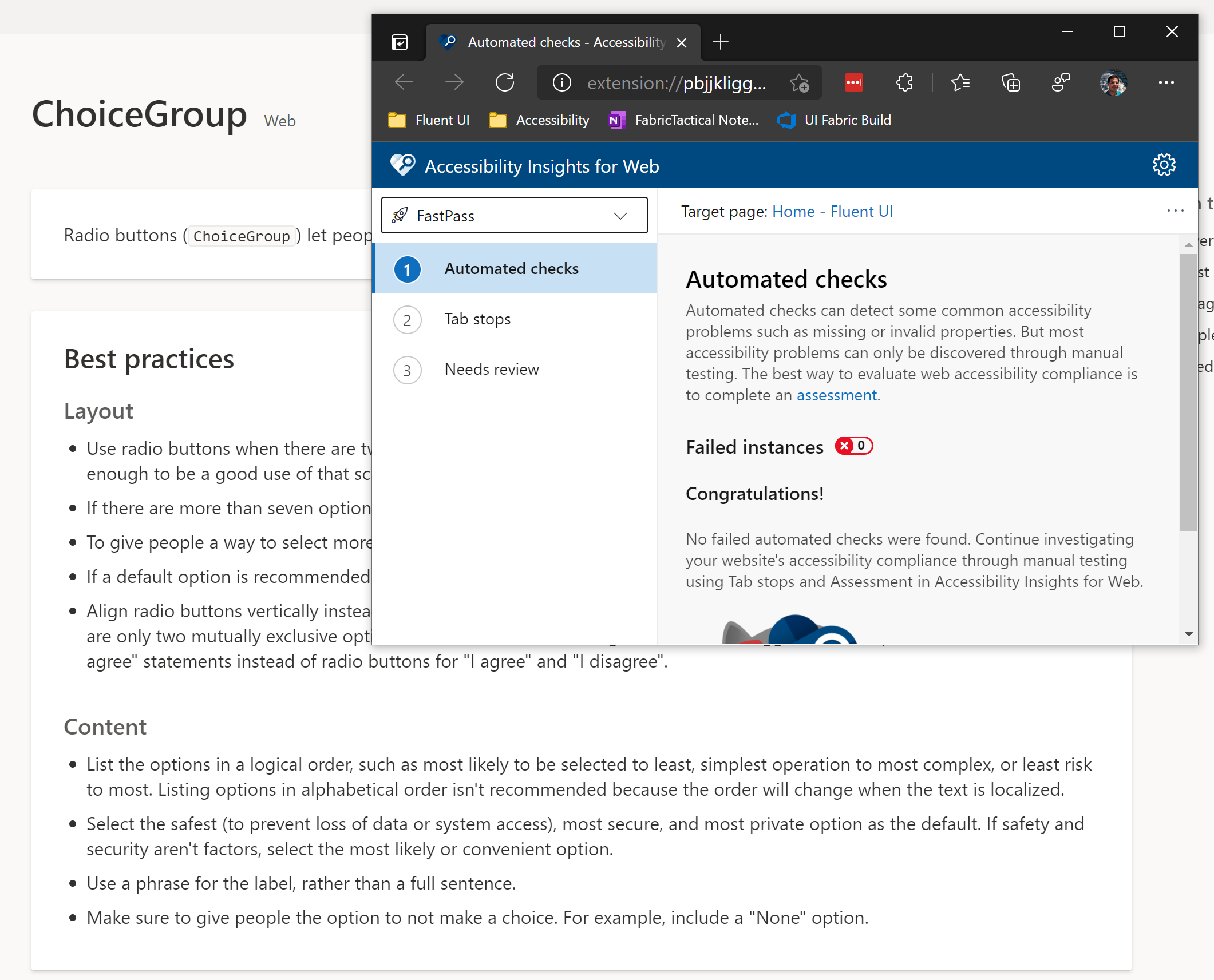Choice group buttons have discernible text · Issue #17278 · microsoft/fluentui · GitHub