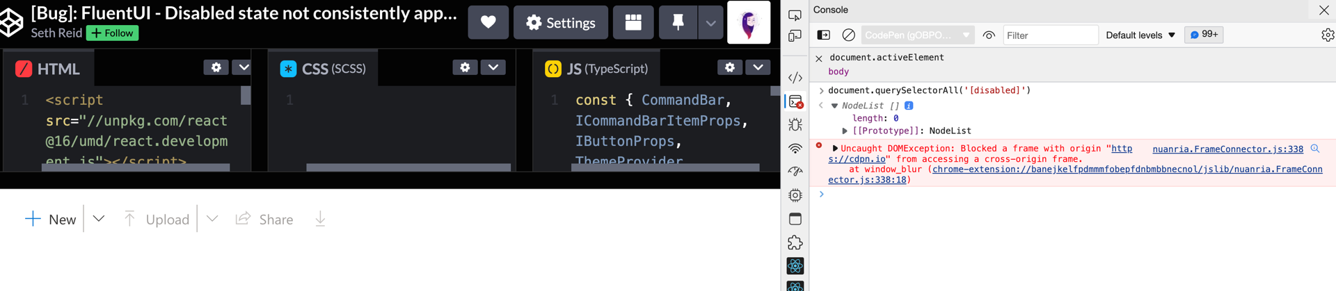 [Bug]: Disabled state not consistently applied across command bar items · Issue #27536 ...