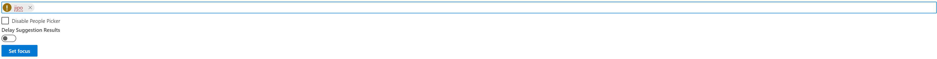 Normal People Picker does not show up the generic text typed in input ...