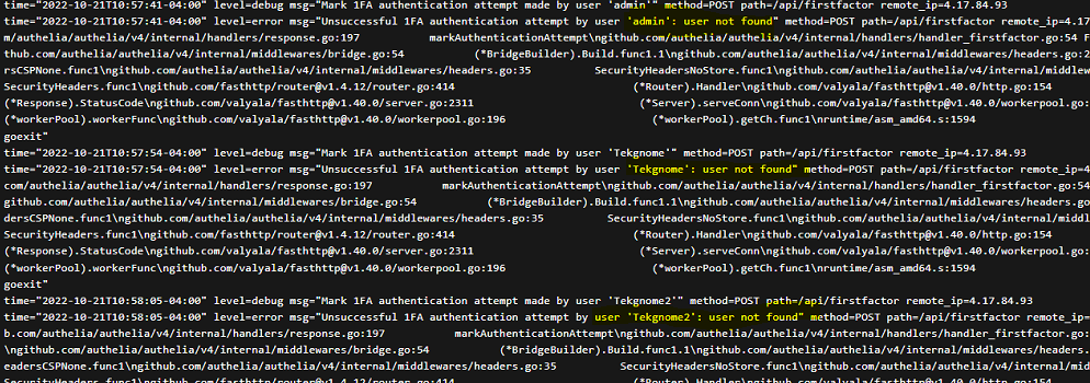 "user not found" · authelia authelia · Discussion #4226 · GitHub