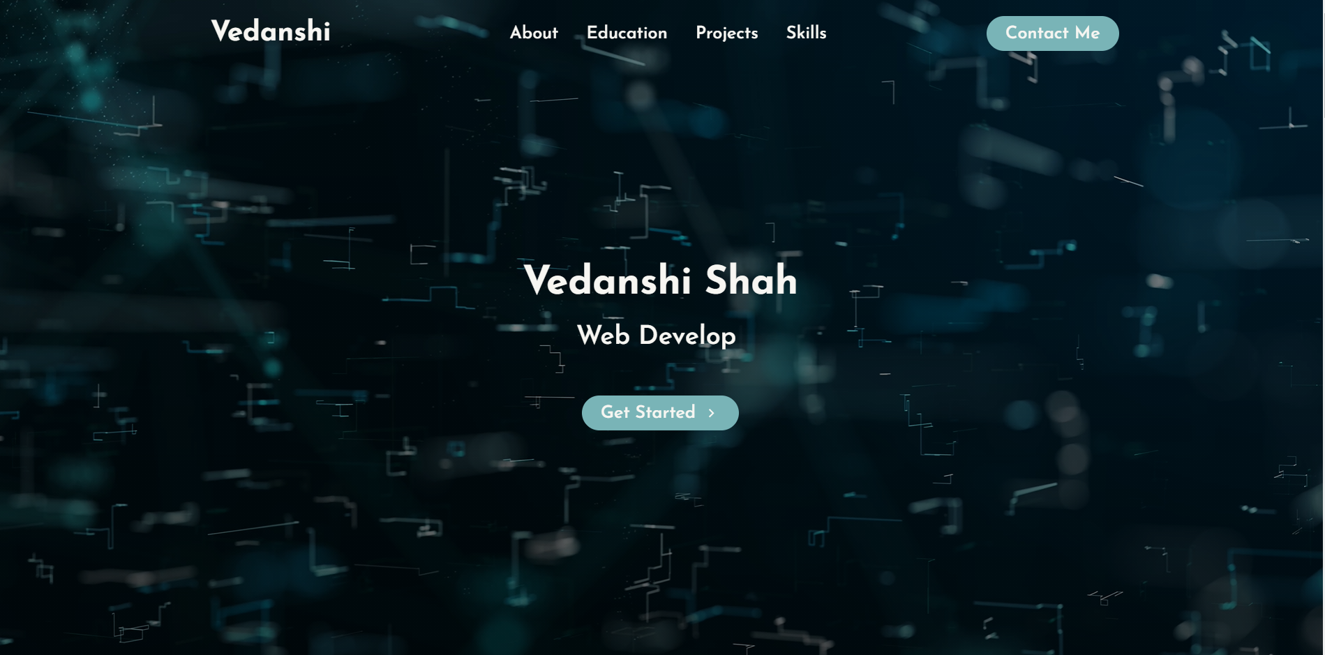 GitHub - Vedanshi-Shah/portfoliowebsite