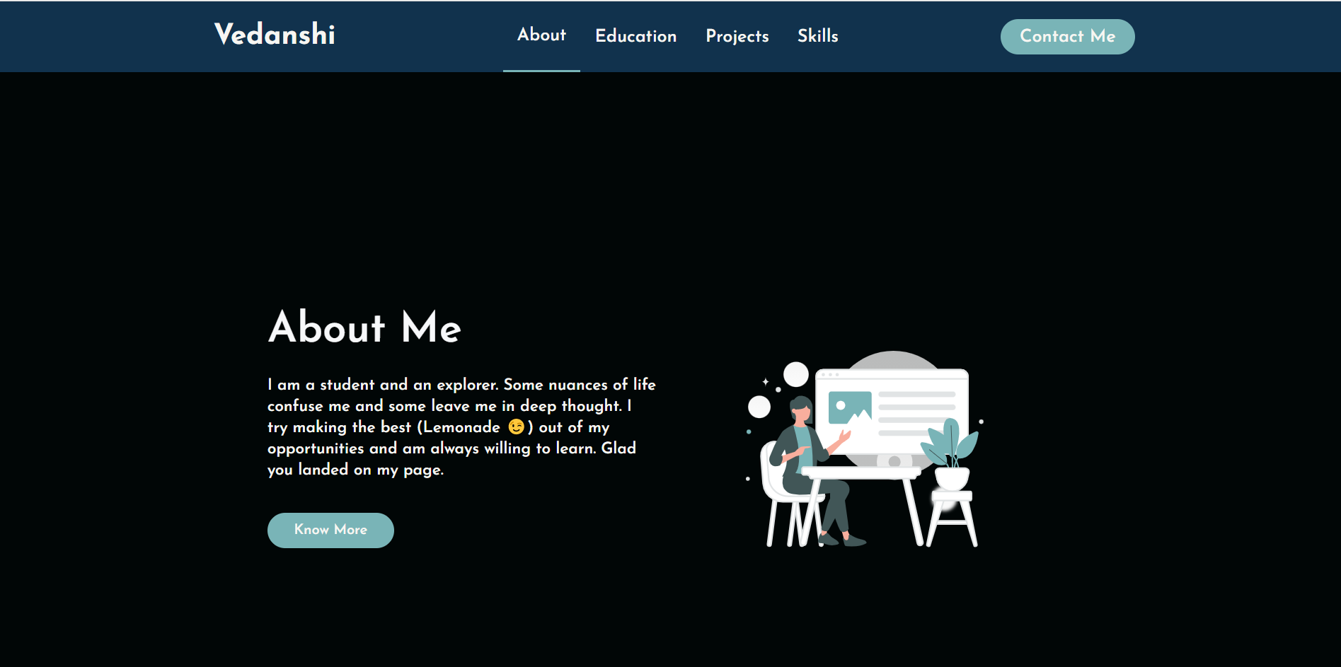 GitHub - Vedanshi-Shah/portfoliowebsite
