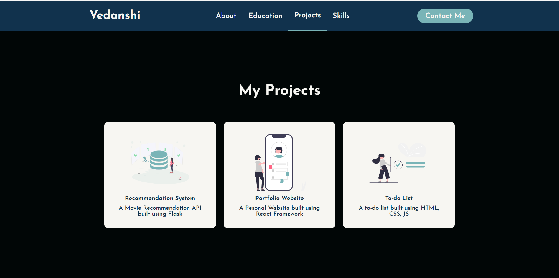 GitHub - Vedanshi-Shah/portfoliowebsite