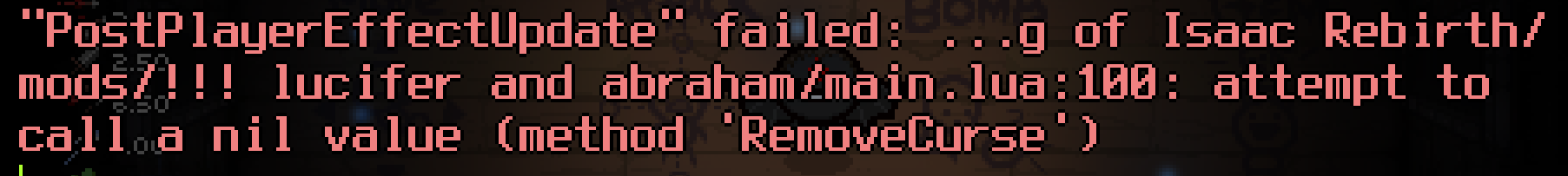 Level:RemoveCurse( LevelCurse Curse ) Seemingly No Longer Exists? · Issue #138 · Meowlala ...