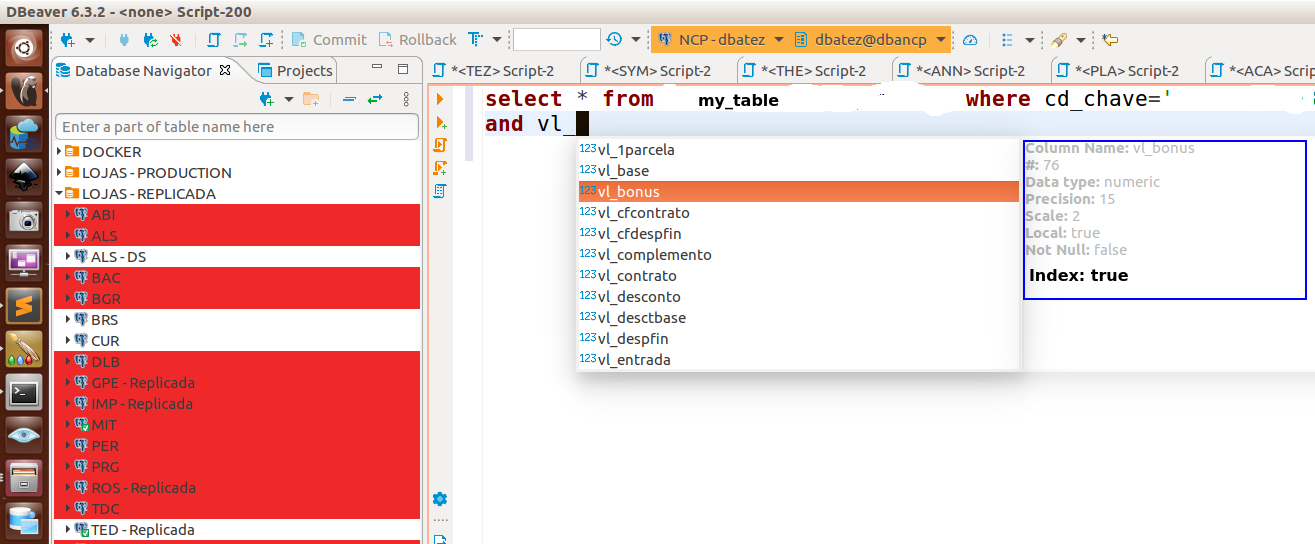 Include column index information in the SQL Editor · Issue #7678 · dbeaver/dbeaver · GitHub