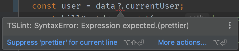 Optional Chaining not supported · Issue #4319 · palantir/tslint · GitHub