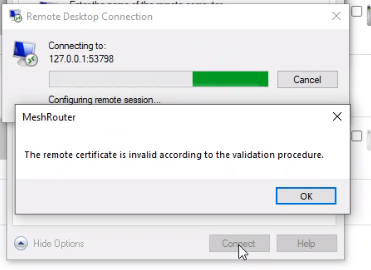 Router: Quick mapping buttons grayed out? · Issue #1438 · Ylianst/MeshCentral · GitHub