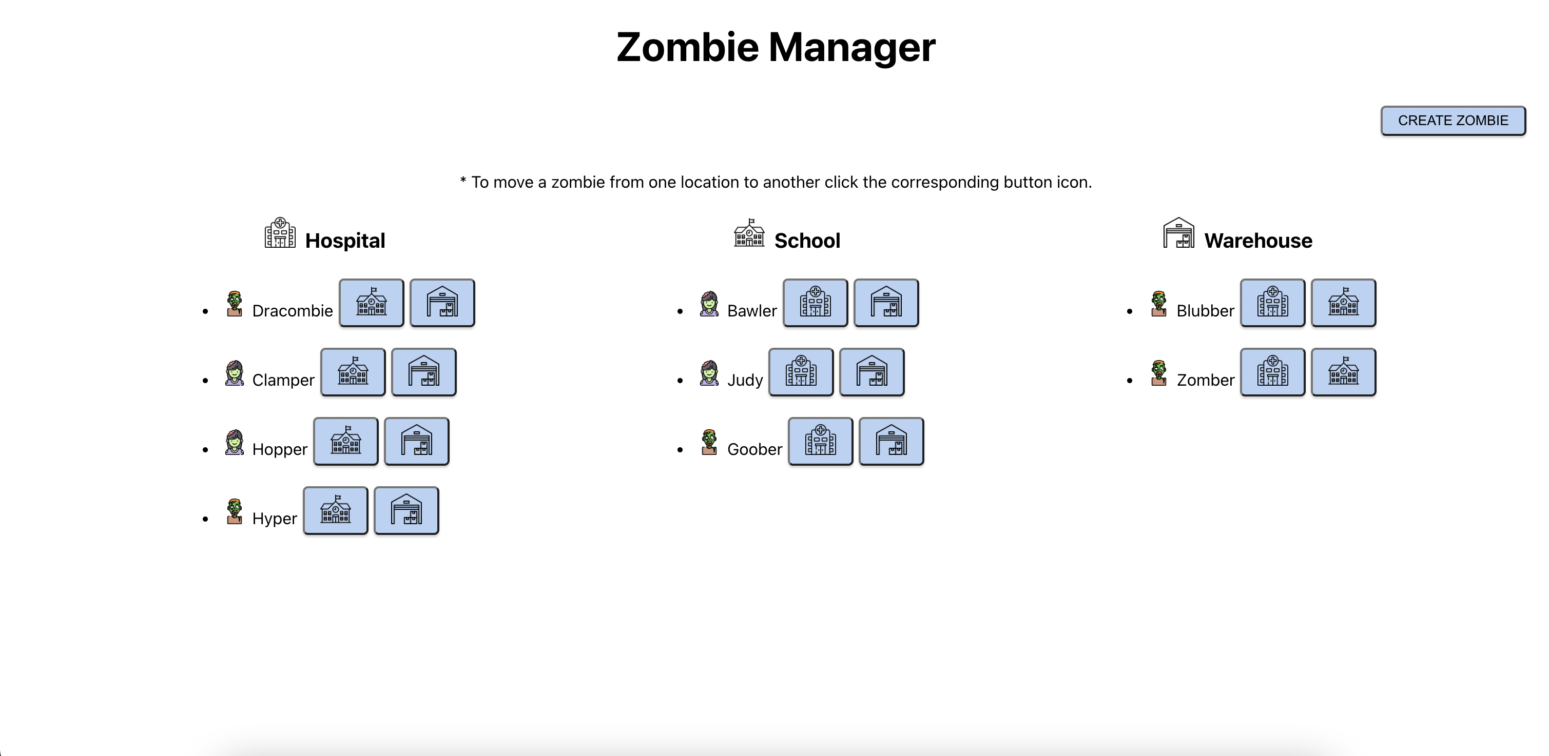 GitHub - chasesigmon/zombie-manager: Manage your zombies!