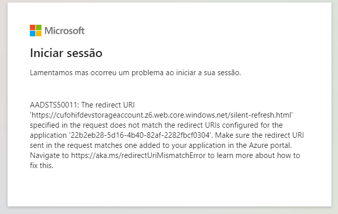 Request does not match the redirect URIs · Issue #8 · microsoft/dicom ...