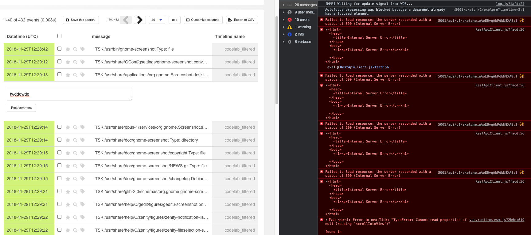 [Development Environment] Opensearch error · Issue #2195 · google/timesketch · GitHub