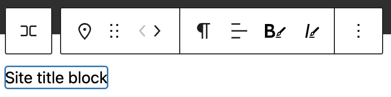 Site Title Block: Add a toolbar shortcut to italicize the text · Issue ... Site Title Block: Add a toolbar shortcut to italicize the text · Issue ...