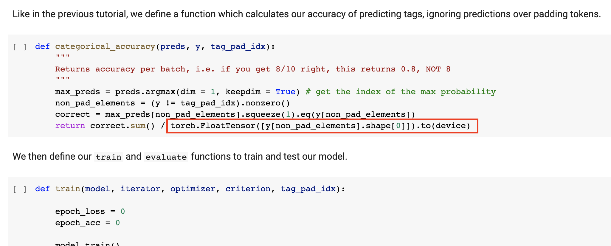 float/long error when training · Issue #4 · bentrevett/pytorch-pos-tagging · GitHub