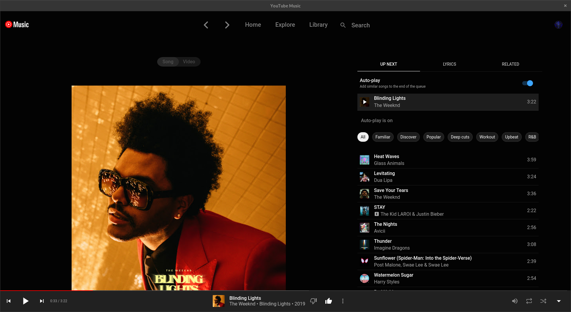 album art of now playing song is bigger than actual size and sinking to bottom of screen · Issue ...