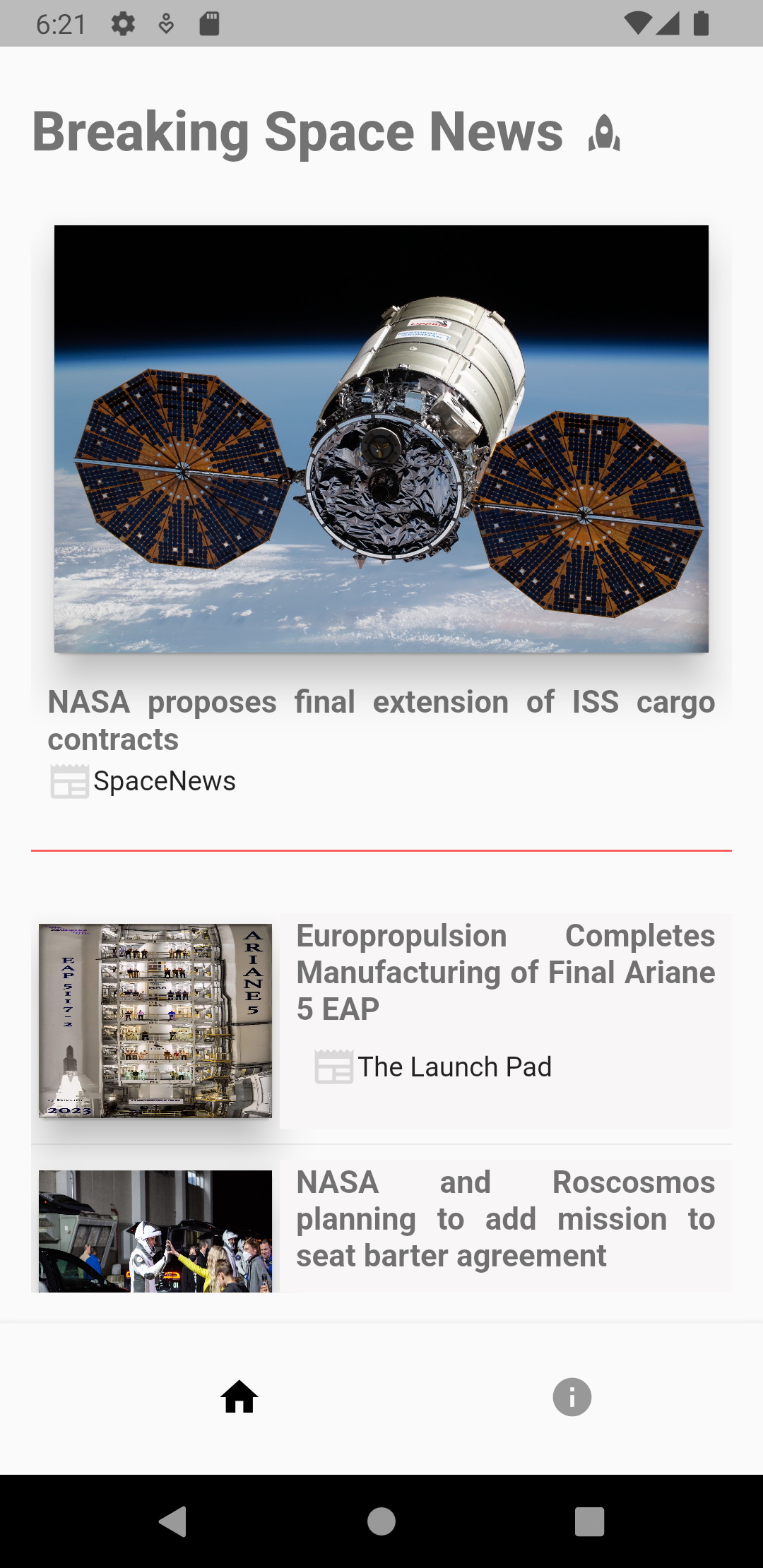 GitHub - scmarques/space-news-app: News app in Flutter