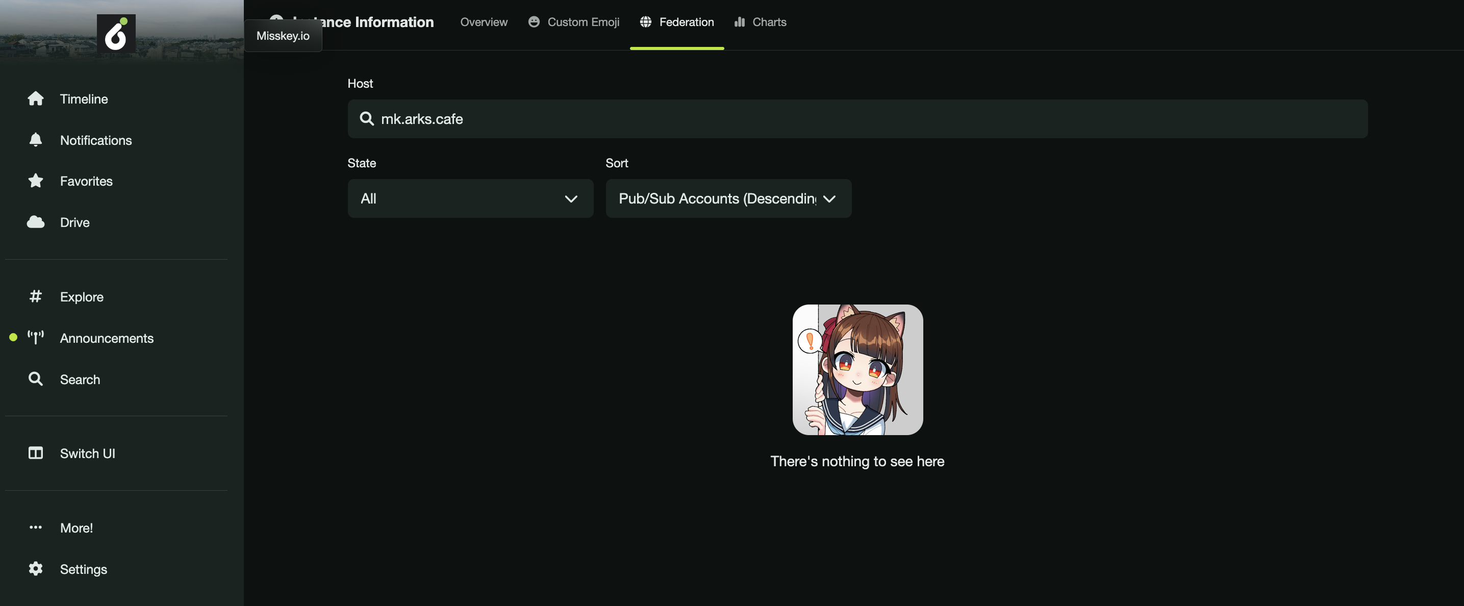 Unable to federate with my own instance from `misskey.io`. · Issue #9180 · misskey-dev/misskey ...