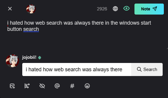 Mfm Allow User To Opt Out For Mfm Search Component Rendering · Issue 10209 · Misskey Dev 