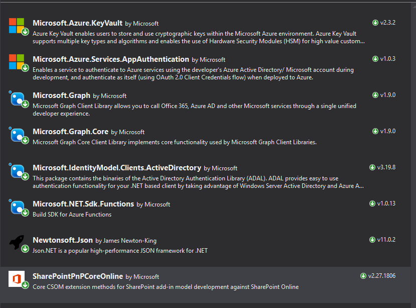 Could not load file or assembly 'Microsoft.IdentityModel.Clients.ActiveDirectory when calling ...