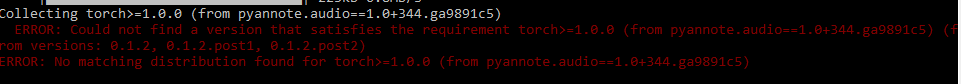 Can't install requeriments (pytorch error) · Issue #201 · pyannote/pyannote-audio · GitHub