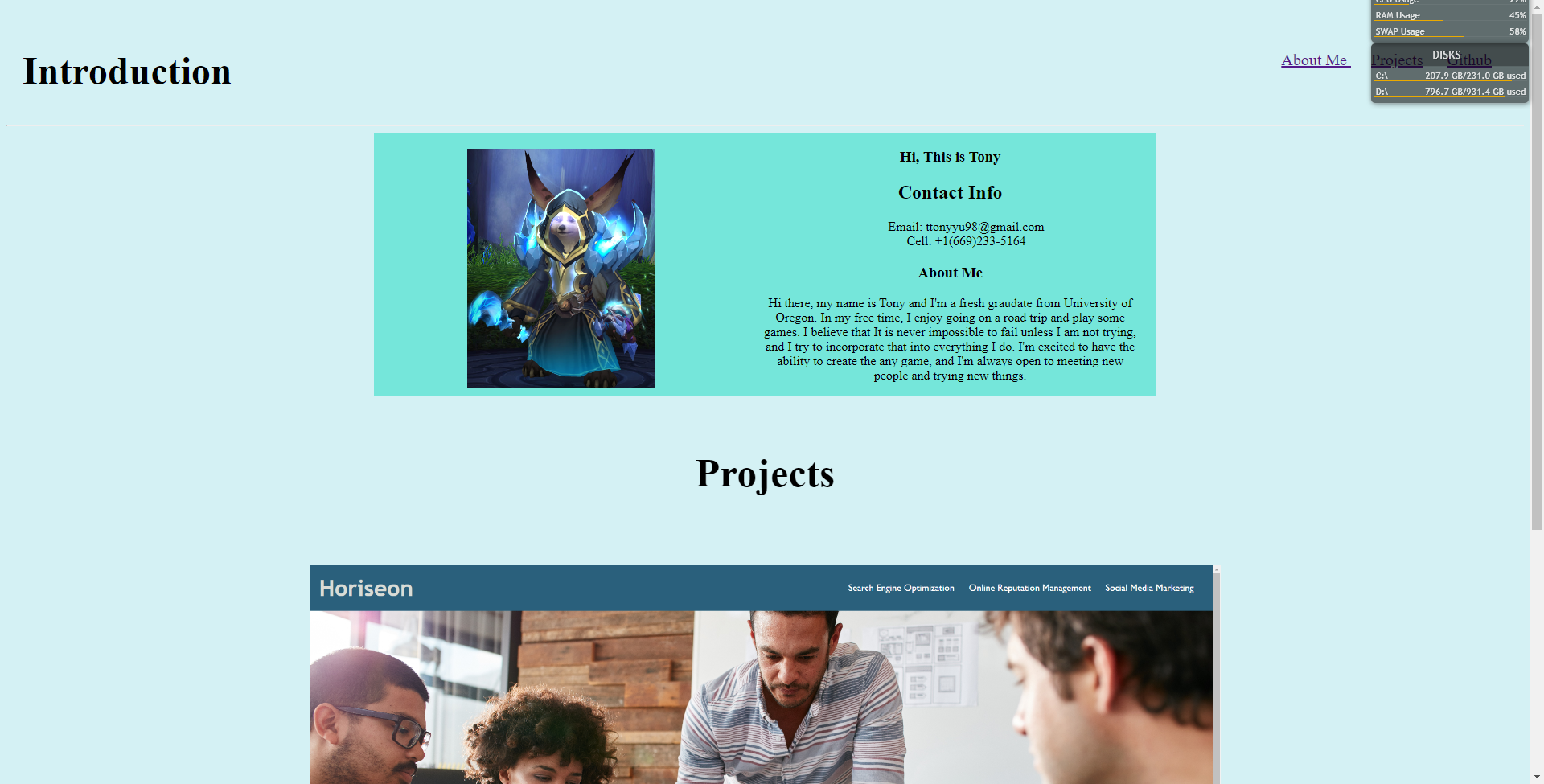 GitHub - gtnq/Introduction: Introducing myelf