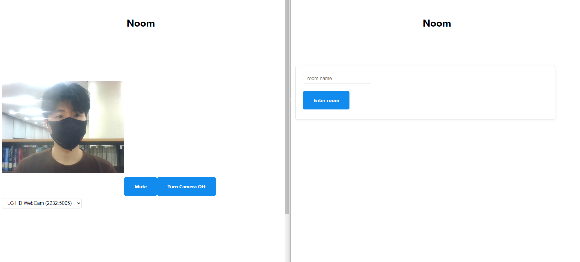 GitHub - Jinwook-Song/noom-2021: 📽 Zoom Clone using NodeJS, WebRTC and Websockets.